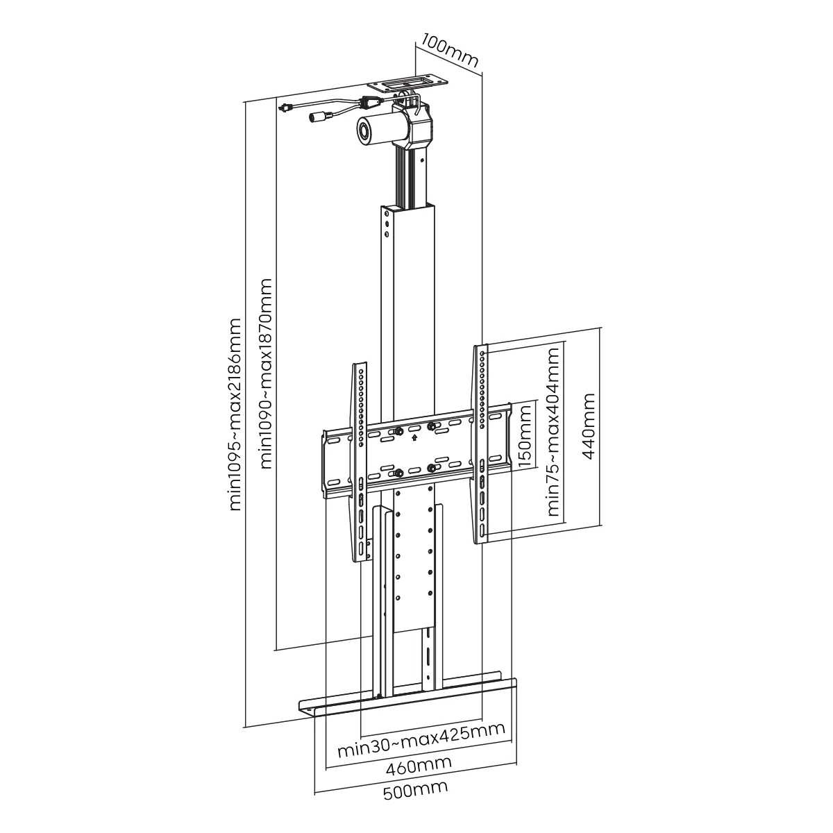 Motorized Stand for Monitors & Desks - Adjustable Height & Ergonomic Design